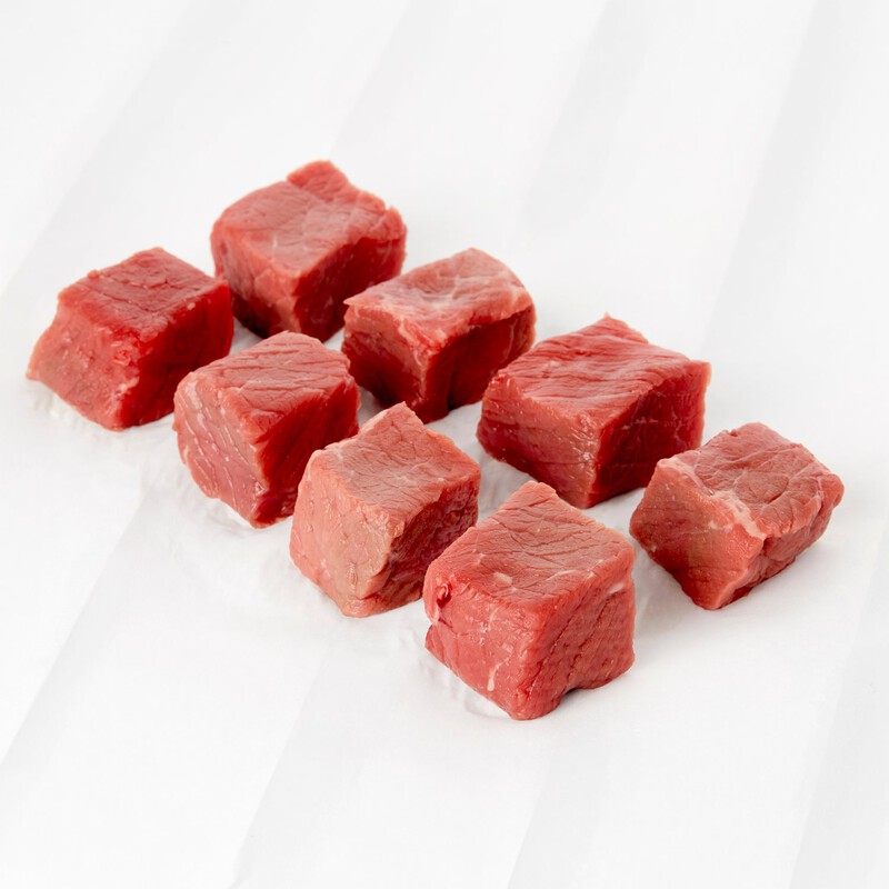 Market Street British Lean Diced Topside Beef - Morrisons Online ...