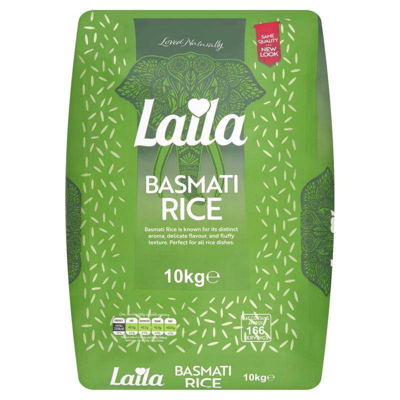 Laila Basmati Rice 10kg - Morrisons Online Groceries & Offers