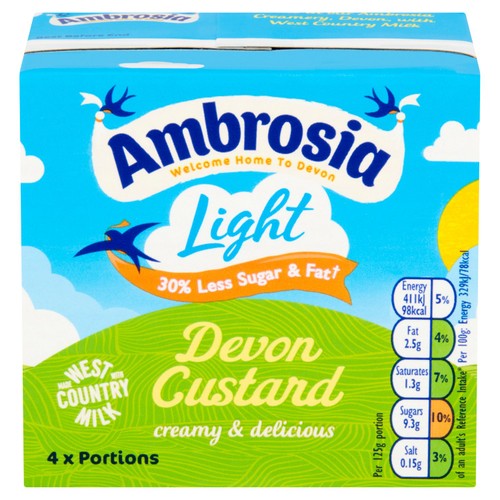 Ambrosia Light Devon Custard - Morrisons Online Groceries & Offers