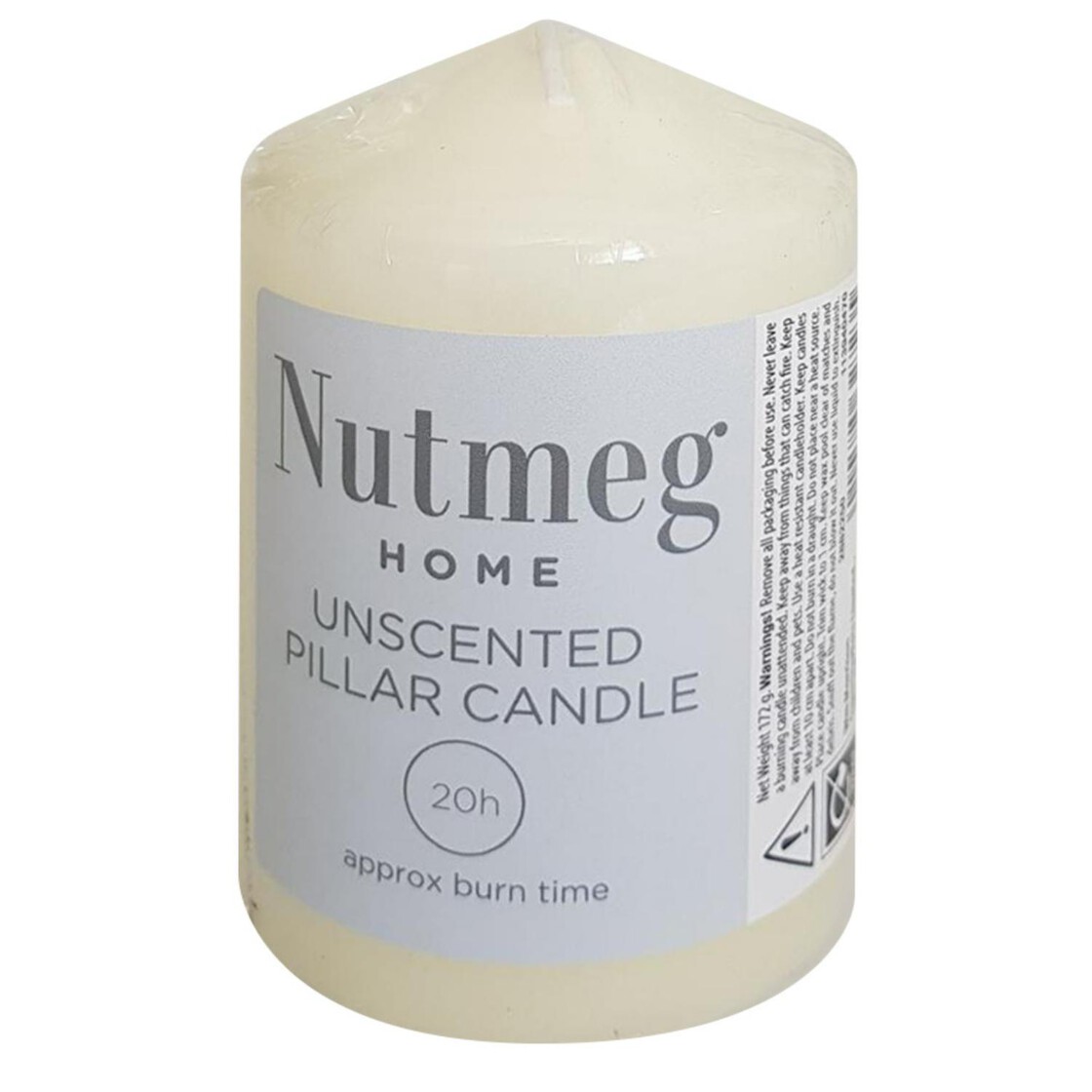 Nutmeg Home Ivory Pillar Candle Small - Morrisons Online Groceries & Offers