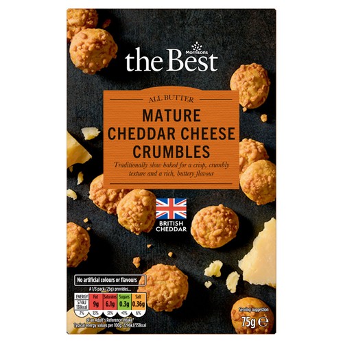 Morrisons The Best All Butter Cheddar Cheese Crumbles - Morrisons ...