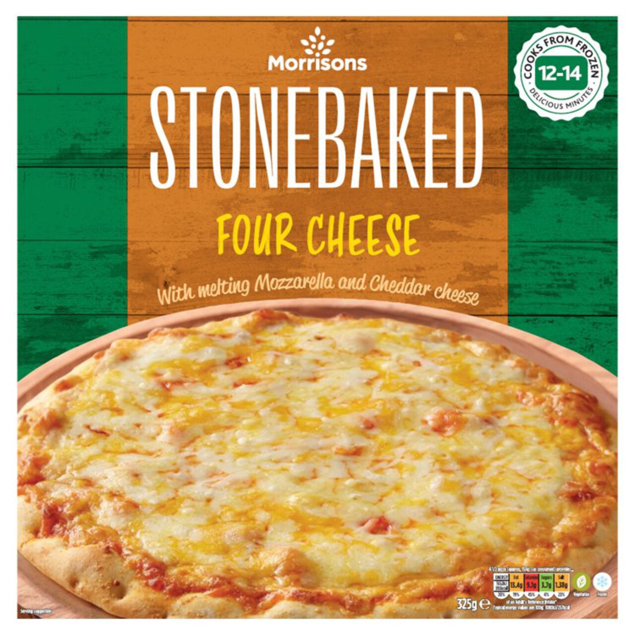 Morrisons Stonebaked Four Cheese Pizza 325g - Morrisons Online ...