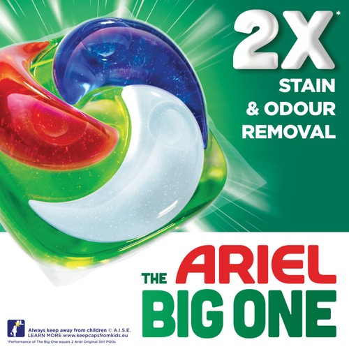 Ariel Original The Big One Laundry Capsules 21 Washes - Morrisons ...