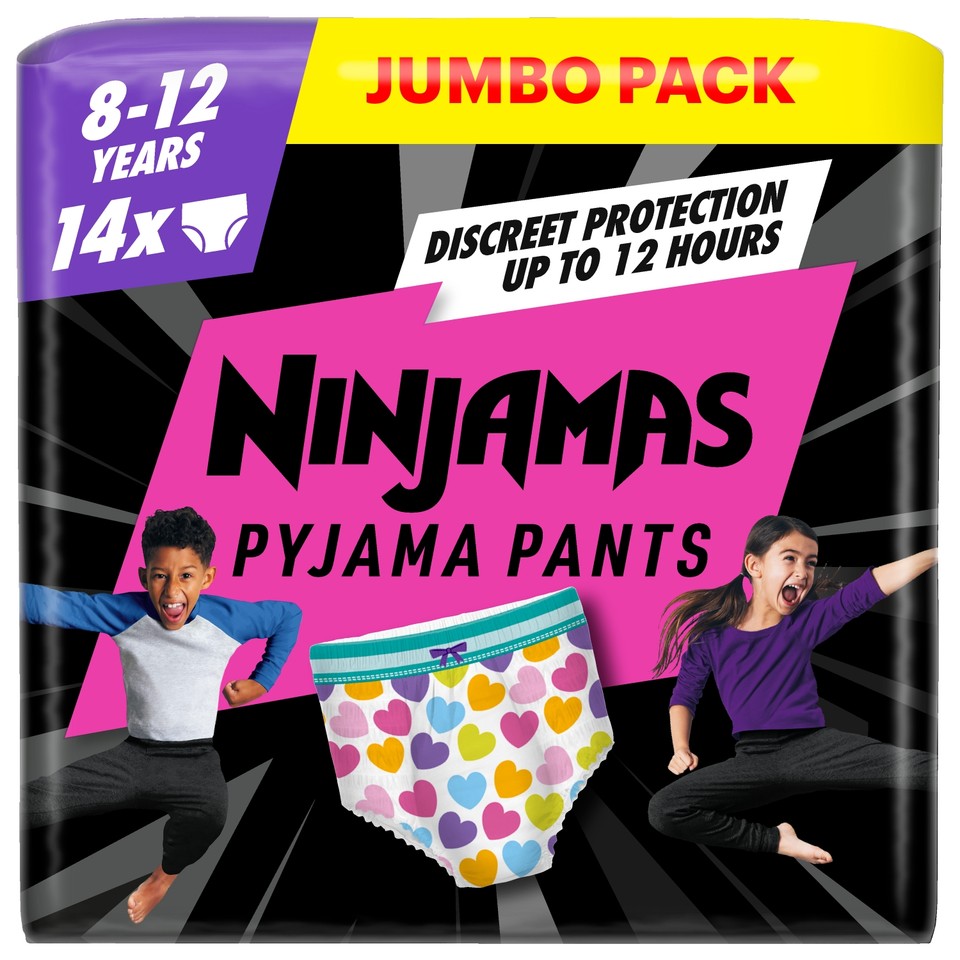 Pampers Ninjamas Pyjama Pants Nappies Pull-on Size 8 Giant Extra ...
