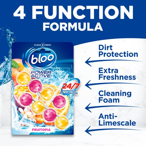 Bloo Power Active Rim Block Fruitopia 2 x 50g - Morrisons Online ...