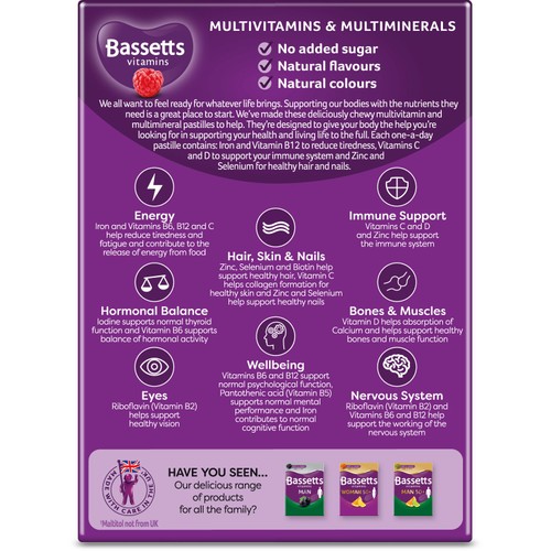 Bassetts Vitamins Woman Raspberry Multivitamins & Minerals 30s ...