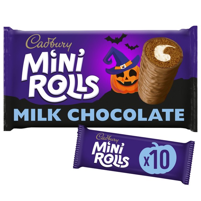 Cadbury Milk Chocolate Mini Rolls Cakes 10 Pack - Morrisons Online ...