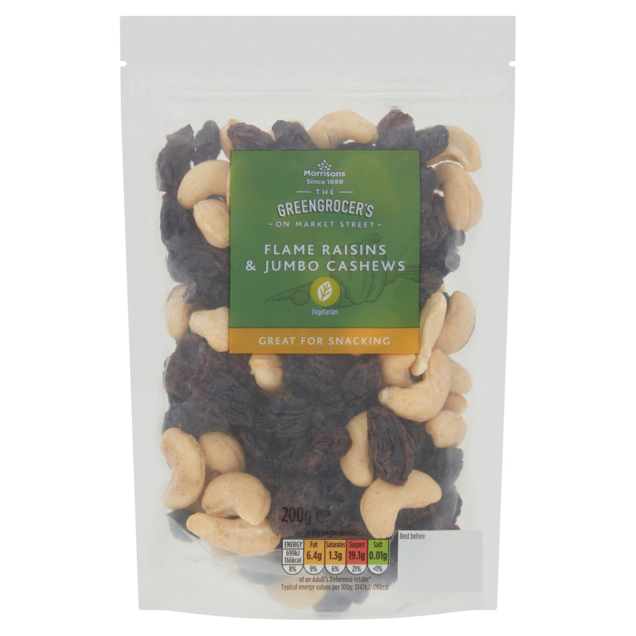 Morrisons Flame Raisins & Jumbo Cashews - Morrisons Online Groceries ...