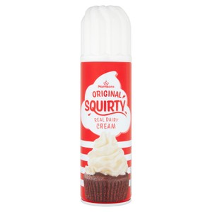 Morrisons Real Dairy Squirty Cream 250g - Morrisons Online Groceries ...