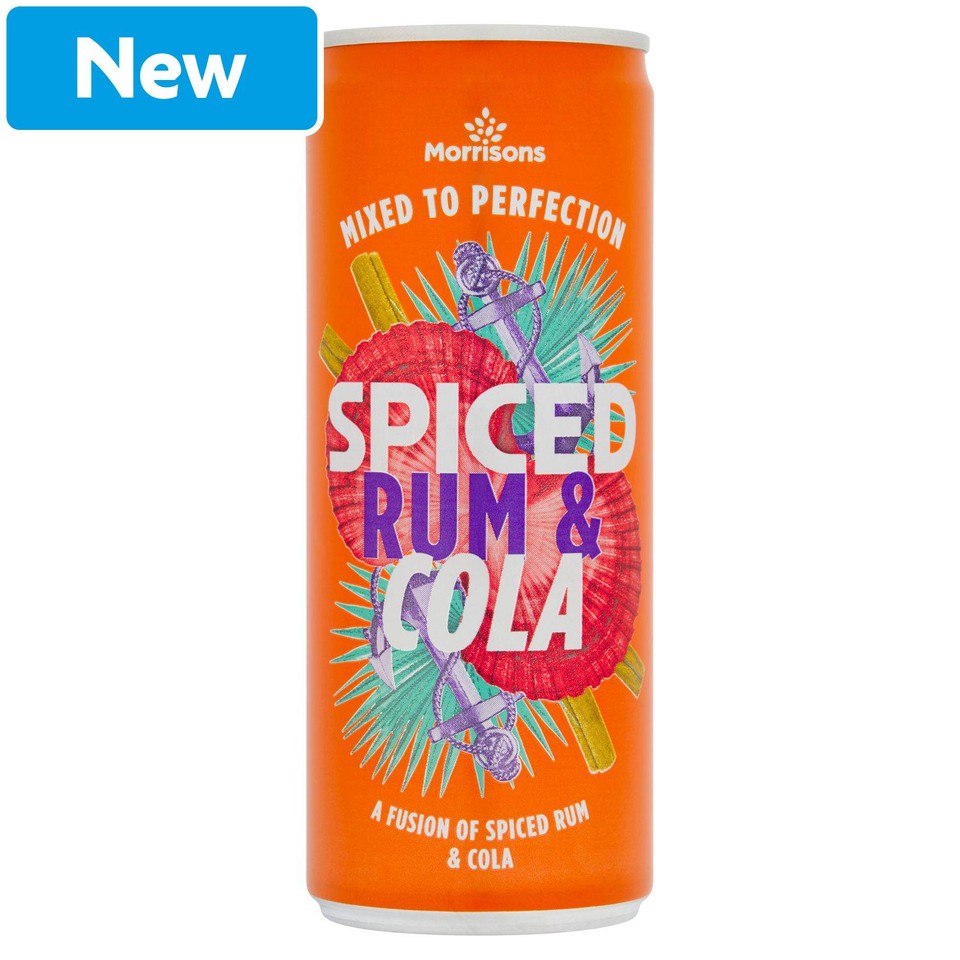 Morrisons Spiced Rum & Cola 250ml - Morrisons Online Groceries & Offers