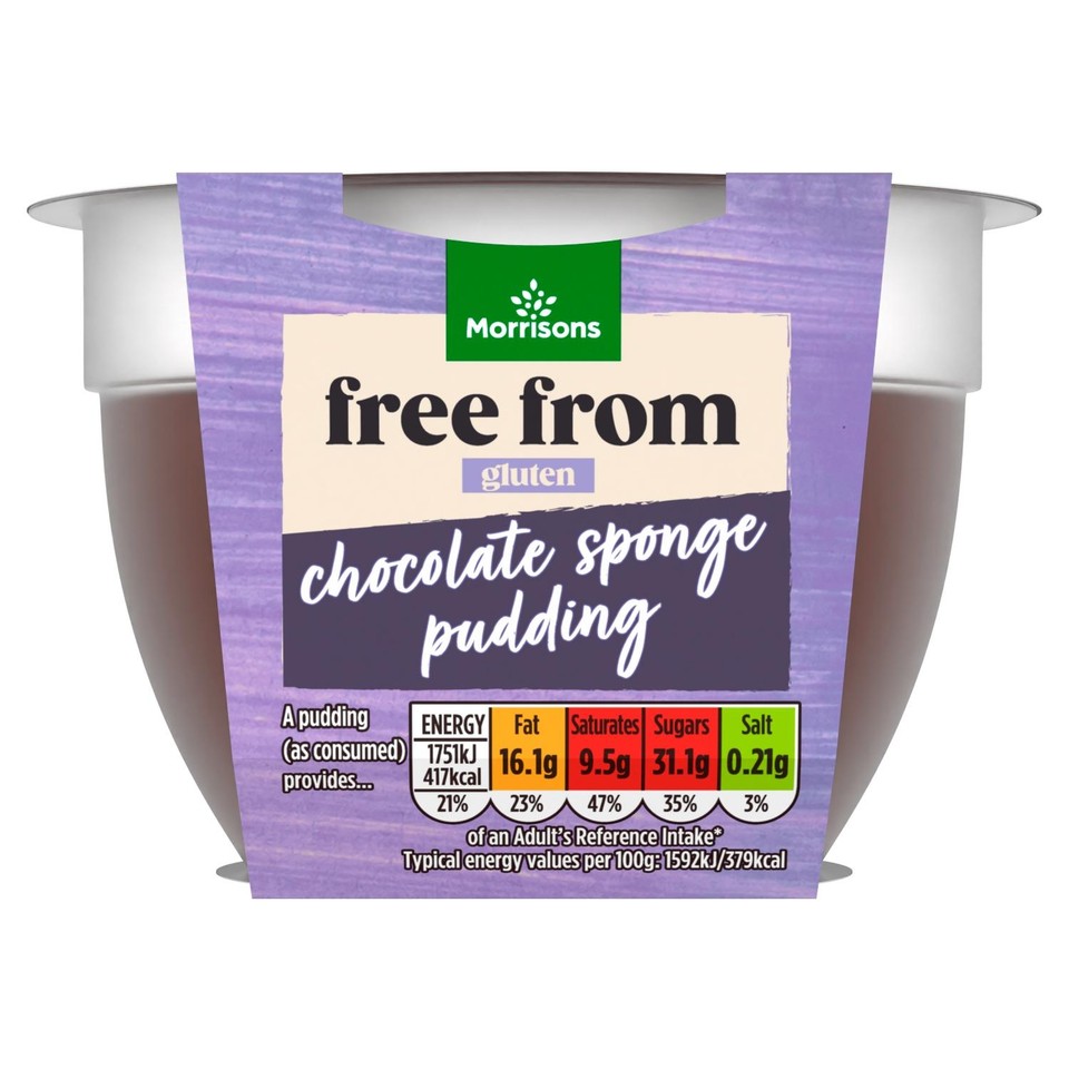 Morrisons Free From Chocolate Sponge Pudding 110g - Morrisons Online ...