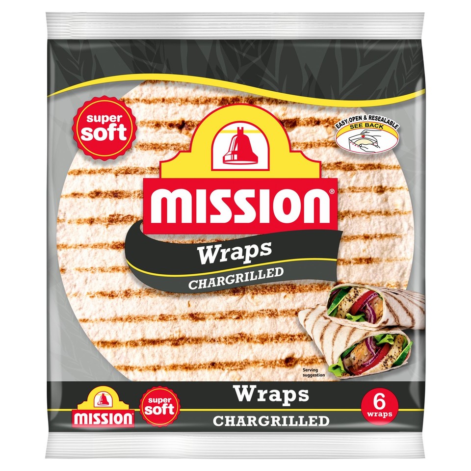Mission Chargrilled Tortilla Wraps - Morrisons Online Groceries & Offers