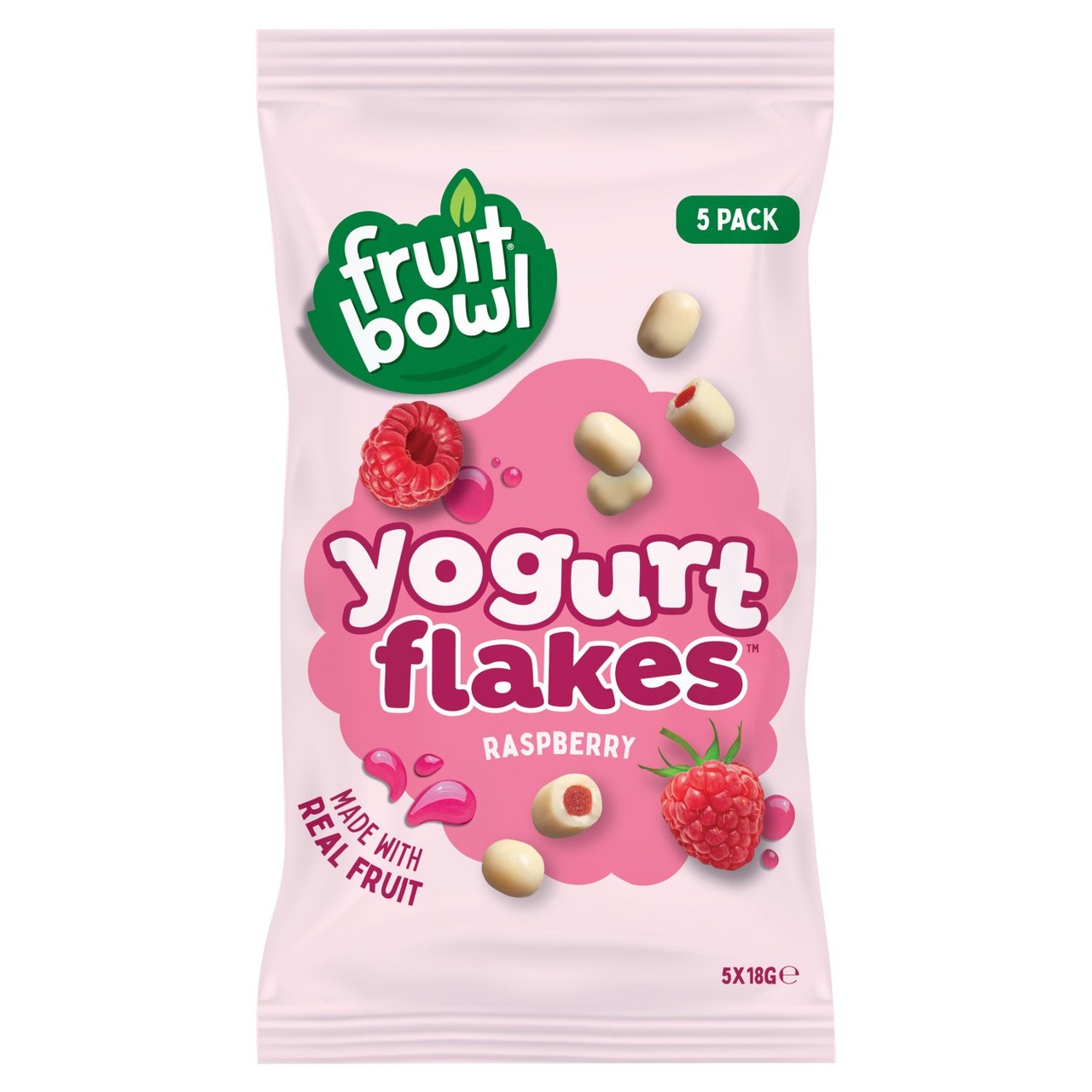 Fruit Bowl Raspberry Yoghurt Flakes - Morrisons Online Groceries & Offers