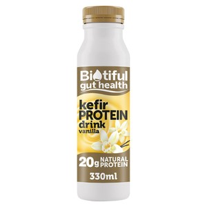 Biotiful Gut Health Kefir High Protein Drink Vanilla 330ml - Morrisons ...