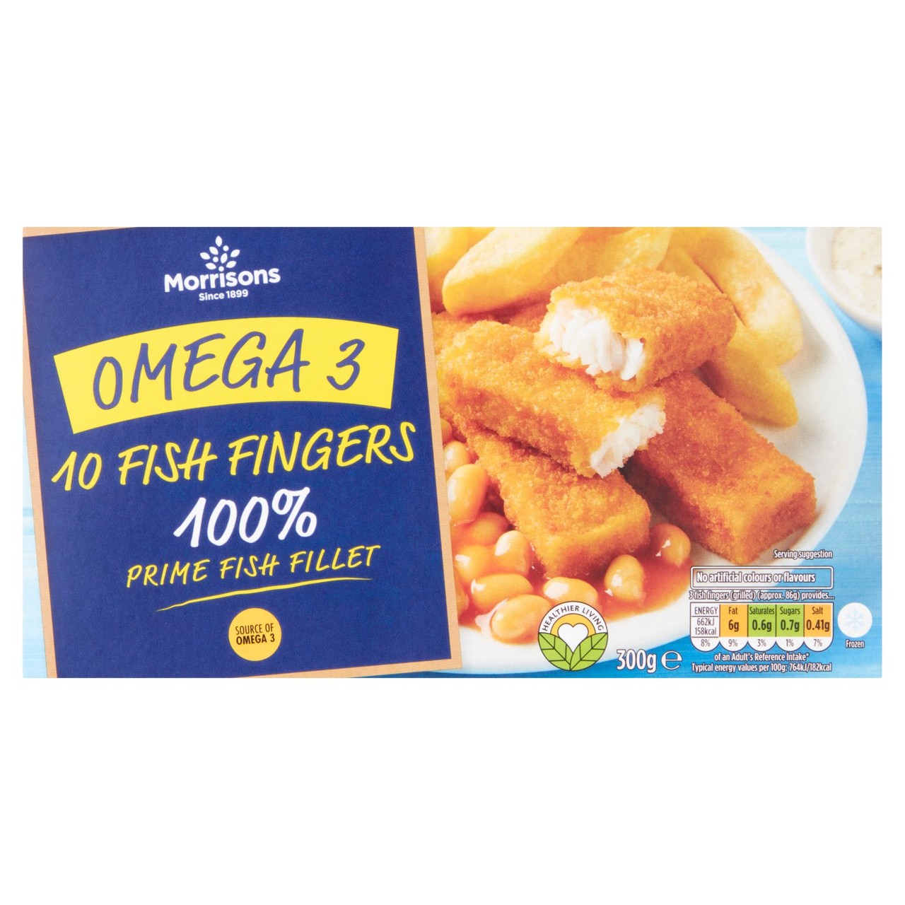 Morrisons 10 Omega 3 Fish Fingers - Morrisons Online Groceries & Offers