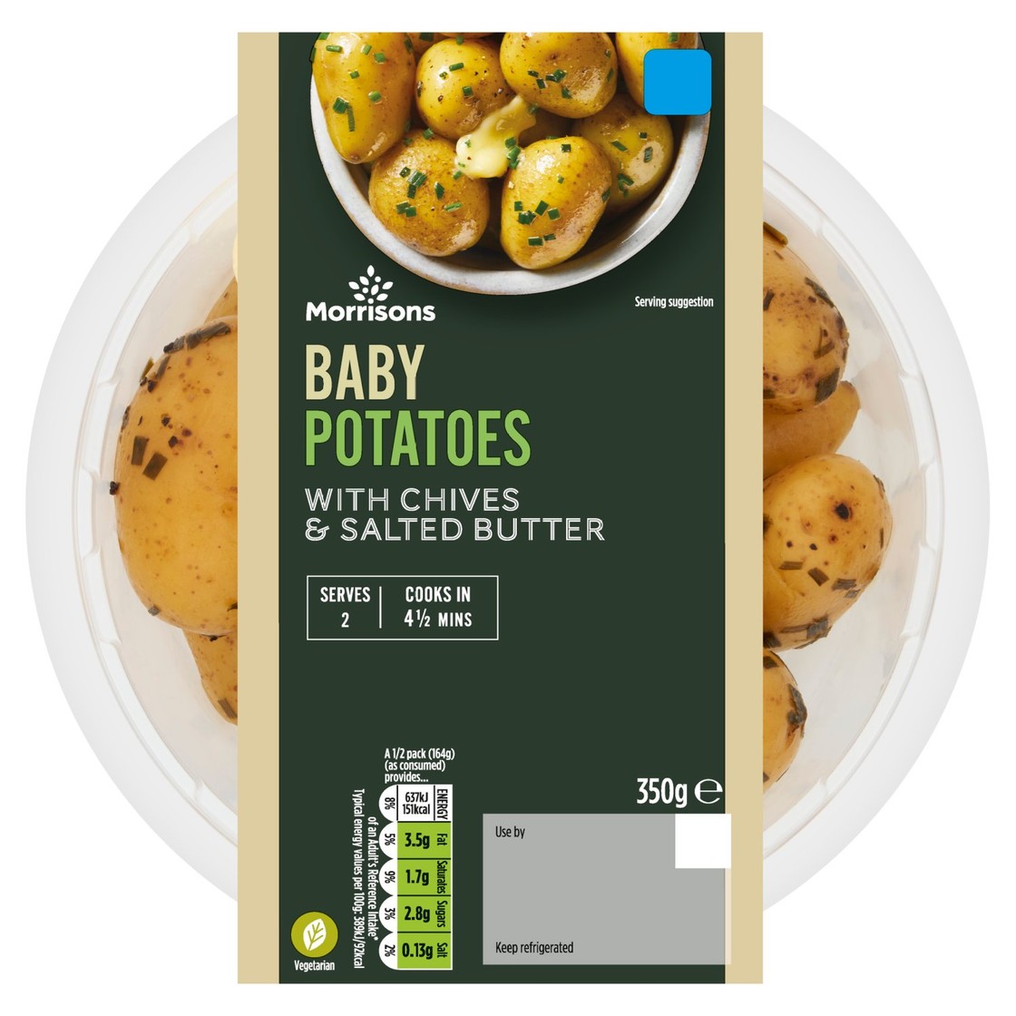 Morrisons Baby Potatoes With Chives & Salted Butter 350g - Morrisons ...