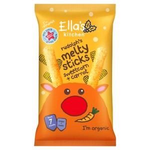 Ella's Kitchen Sweetcorn and Carrot Melty Sticks Baby Snack 7+ Months ...