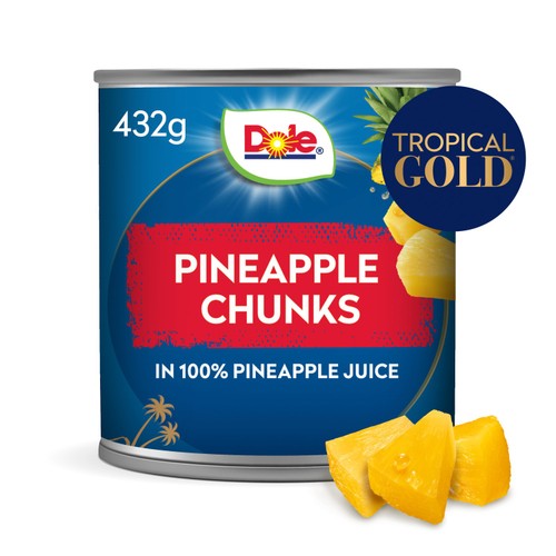 Dole Tropical Gold Pineapple Chunks in Juice (432g) - Morrisons Online ...