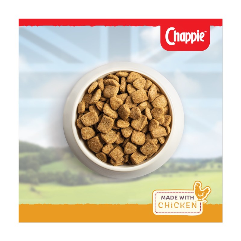 Chappie Complete Adult Dry Dog Food Chicken & Wholegrain Cereal ...