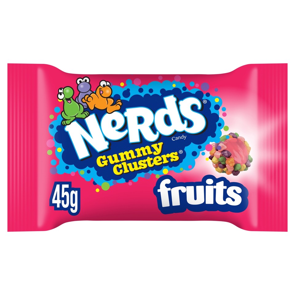 Nerds Gummy Clusters Fruity Flavour Candy 45g - Morrisons Online ...