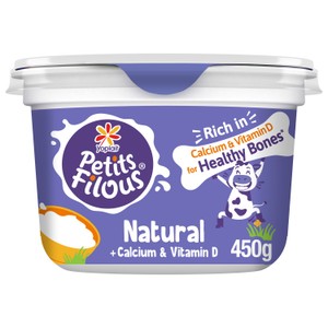 Petits Filous Natural Kids Yoghurt with Calcium and Vitamin D 450g ...