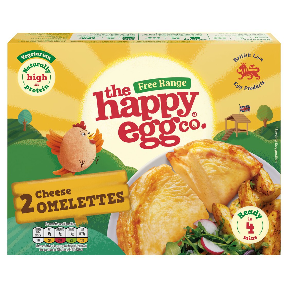 The Happy Egg Co. Free Range 2 Cheese Omelettes 200g - Morrisons Online ...