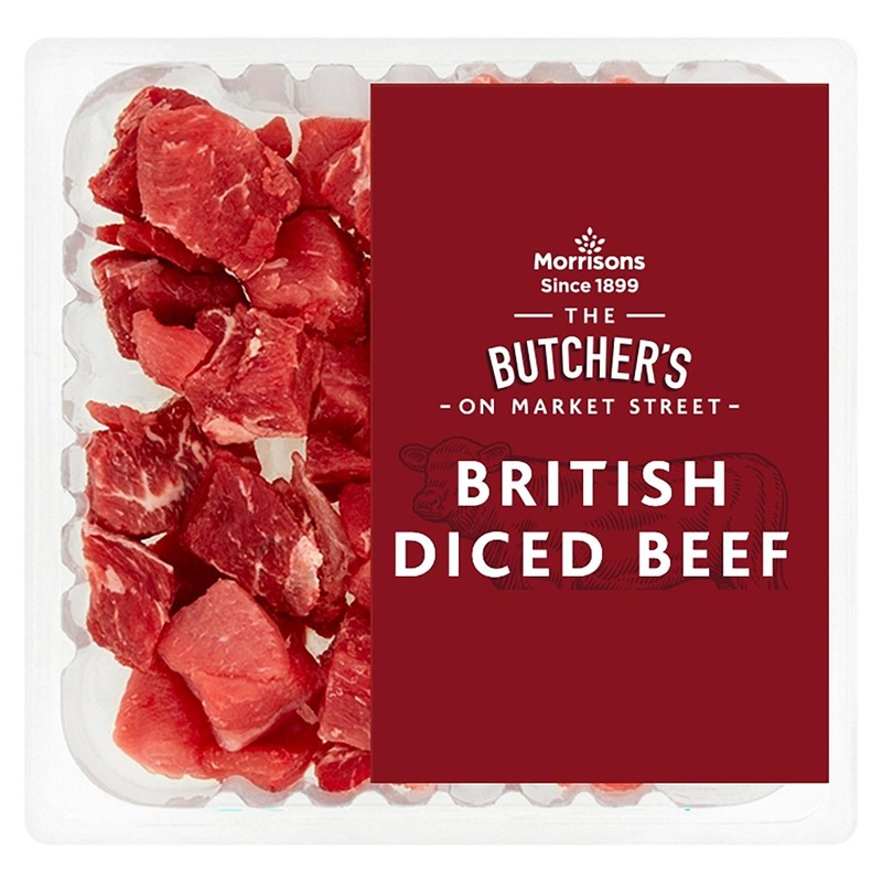 Morrisons British Diced Beef 350g - Morrisons Online Groceries & Offers