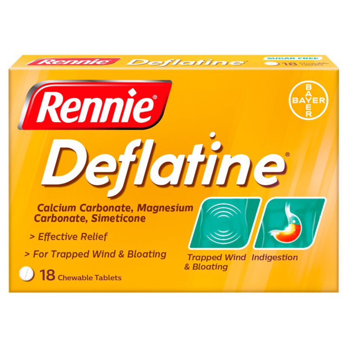 Rennie Deflatine Wind Relief Chewable Tablets - Morrisons Online ...