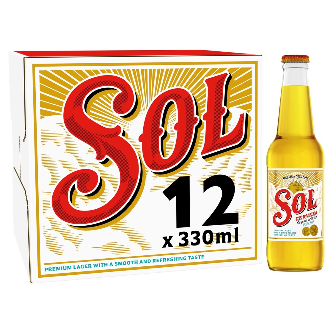 Sol Lager 12x330ml - Morrisons Online Groceries & Offers