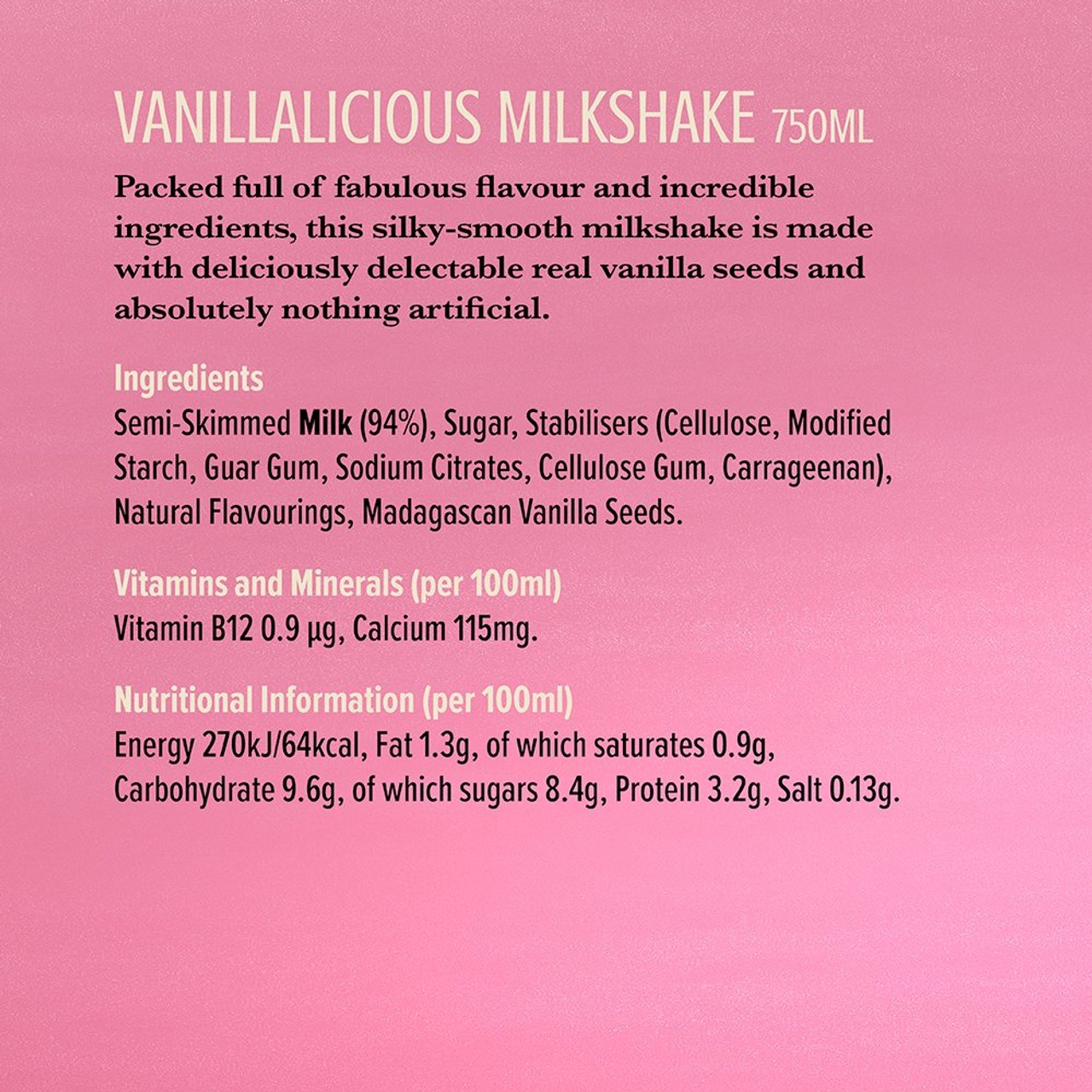 Shaken Udder Vanillalicious Milkshake 750ml - Morrisons Online ...