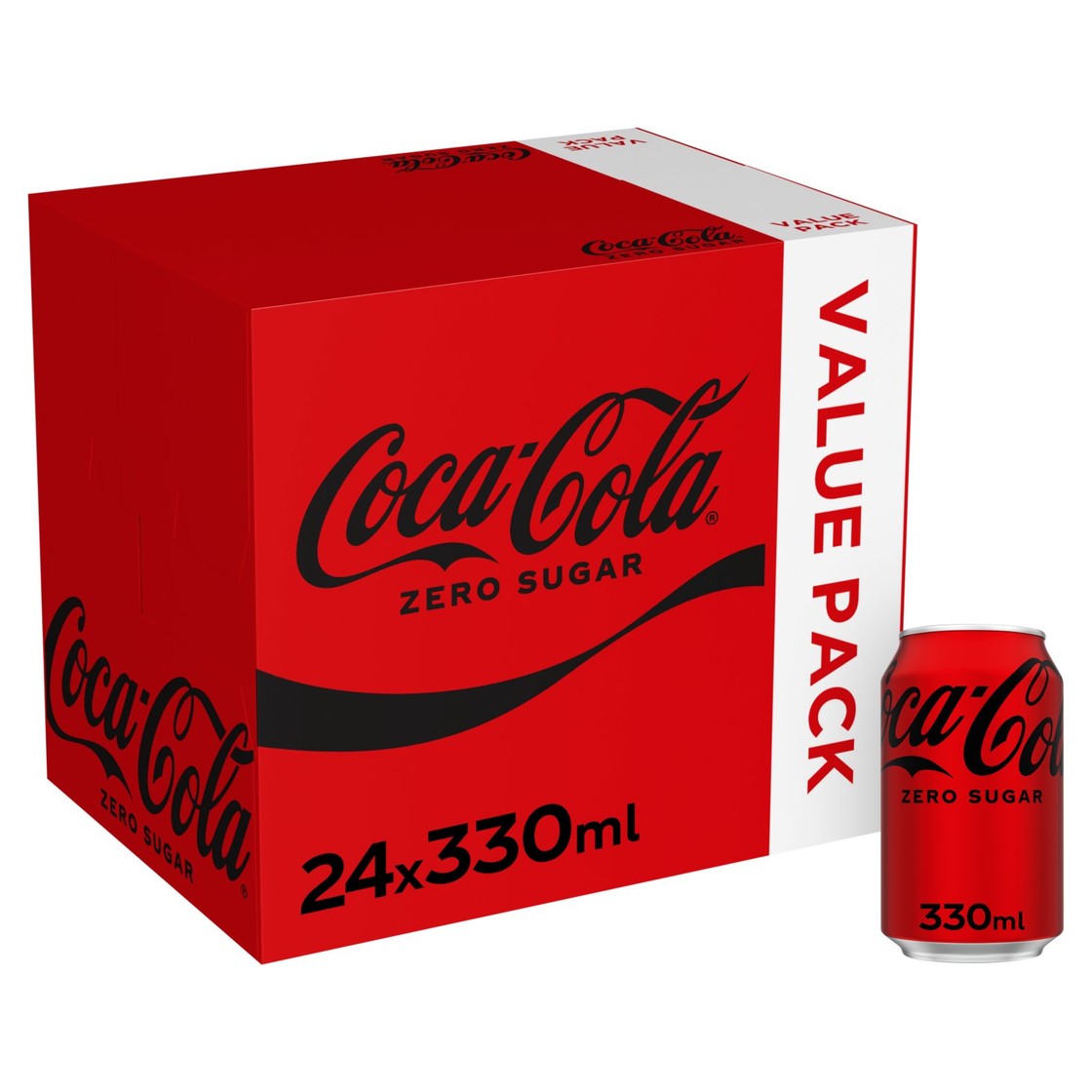 Coca-Cola Zero Sugar 24 x 330ml - Morrisons Online Groceries & Offers