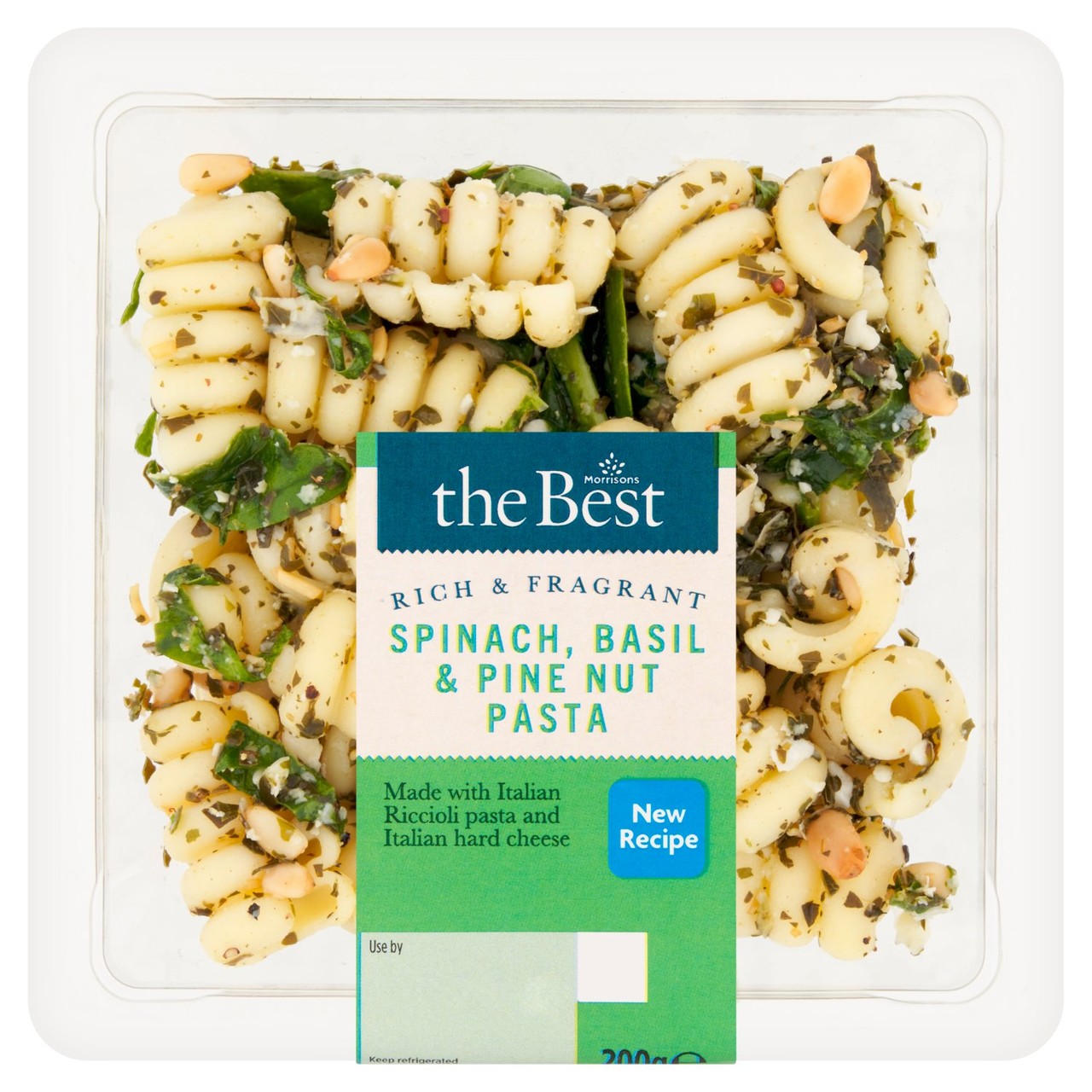 Morrisons The Best Spinach, Basil & Pine Nut Pasta 200g - Morrisons ...