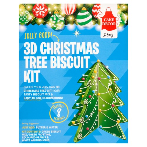 Cake Decor 3D Christmas Tree Biscuit Kit 279g - Morrisons Online ...