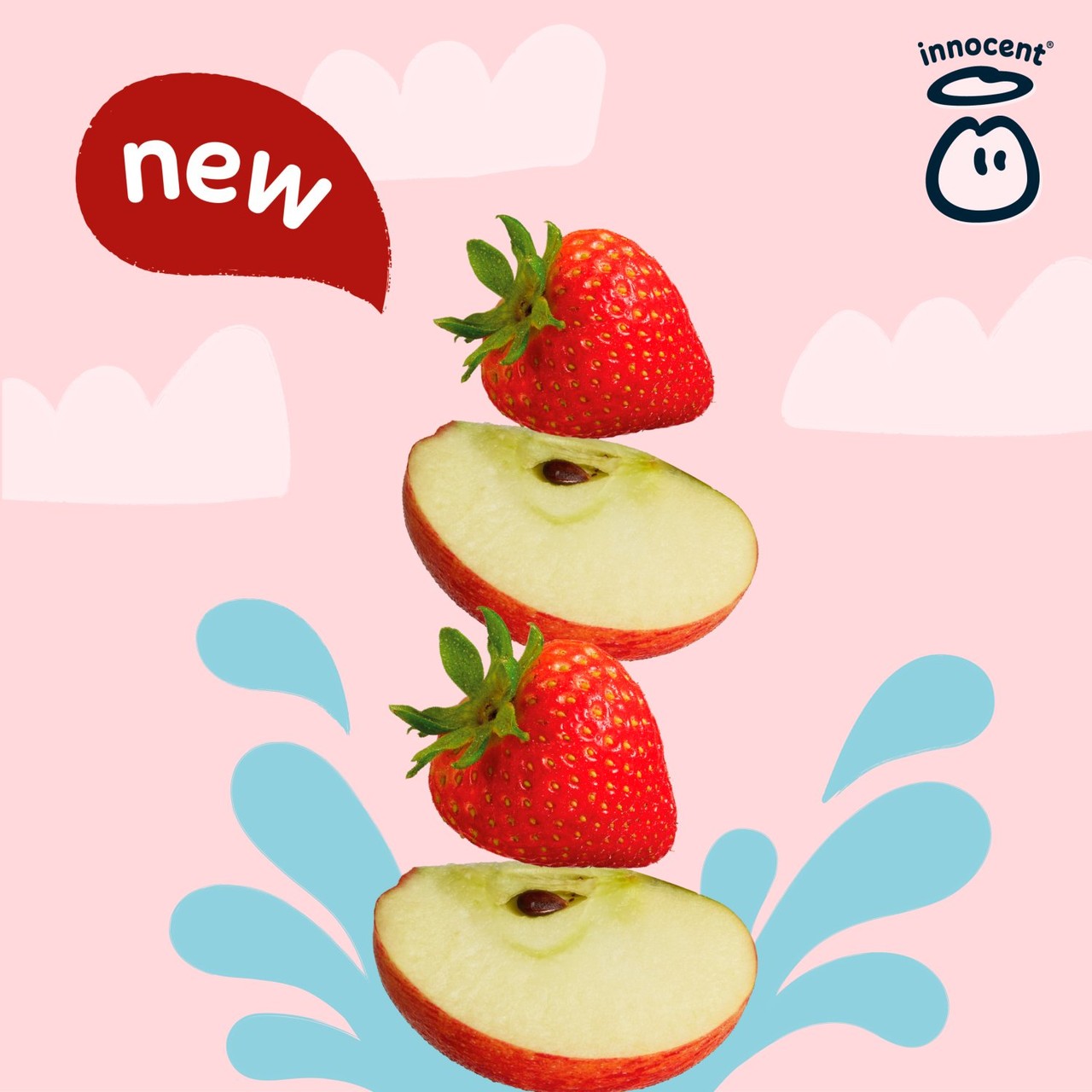 Innocent Kids Juicy Water Apples & Strawberries 3x200ml - Morrisons ...