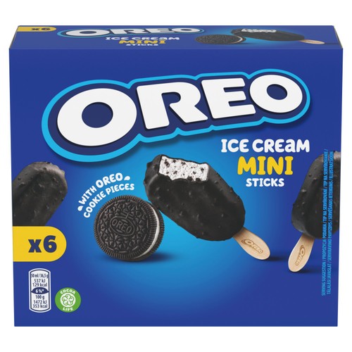 Oreo Ice Cream Mini Sticks 6 Pack - Morrisons Online Groceries & Offers