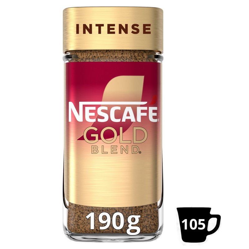 Nescafe Gold Blend Intense Coffee 190g - Morrisons Online Groceries ...