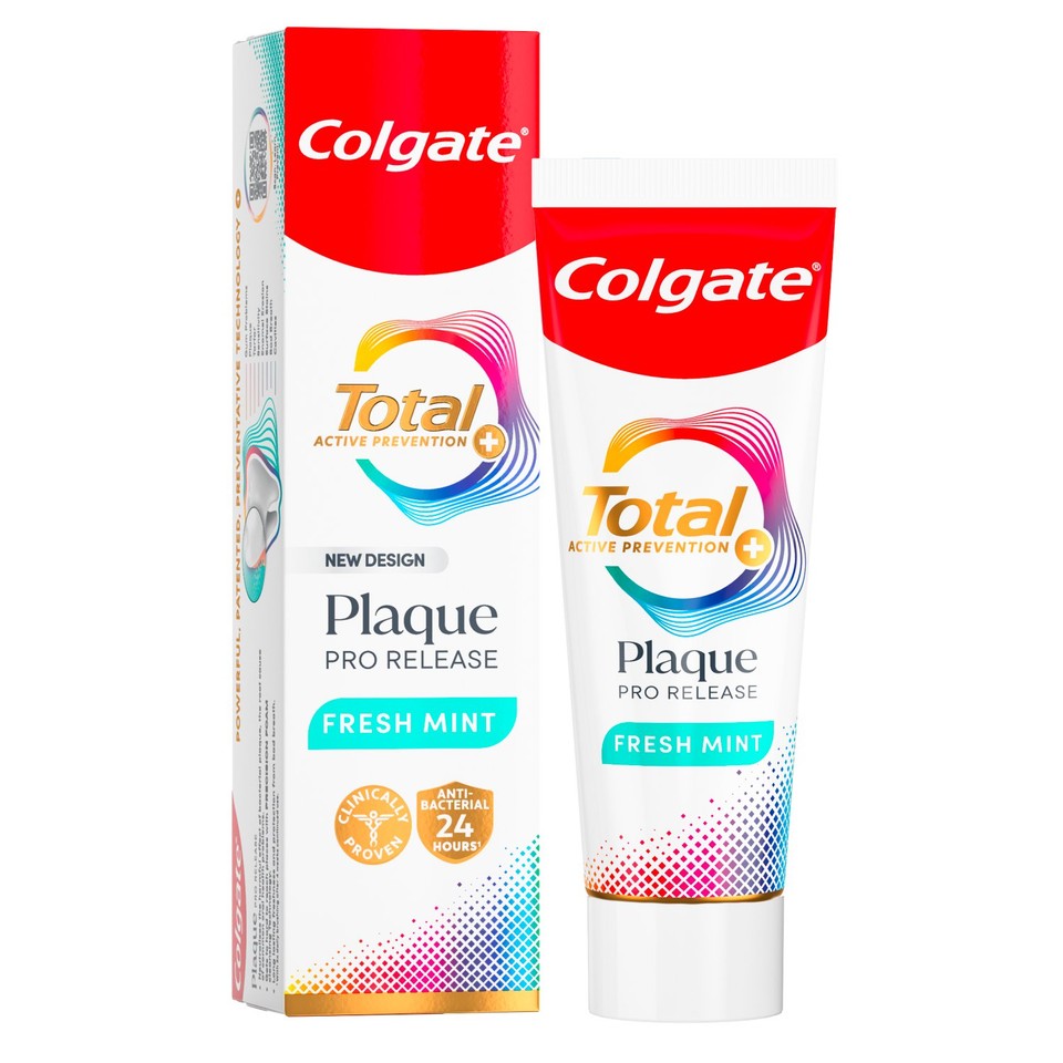 Colgate Total Plaque Pro Release Fresh Mint Toothpaste - Morrisons ...