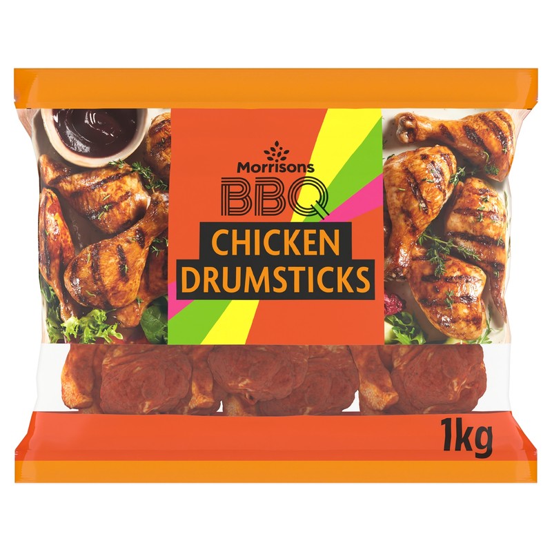 Morrisons BBQ Chicken Drumsticks 1kg - Morrisons Online Groceries & Offers
