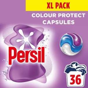 Persil Colour 3 in 1 Laundry Washing Detergent Capsules 36 Washes ...