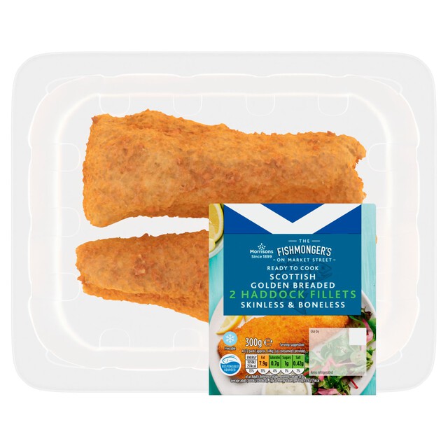 Morrisons Golden Breaded Haddock Fillets - Morrisons Online Groceries ...