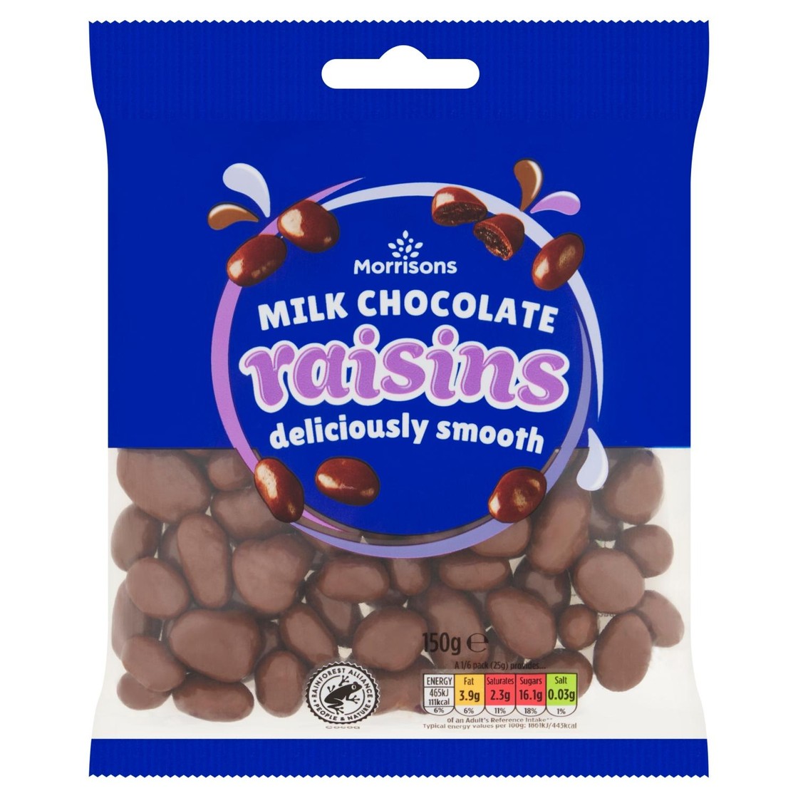 Morrisons Milk Chocolate Raisins 150g - Morrisons Online Groceries & Offers