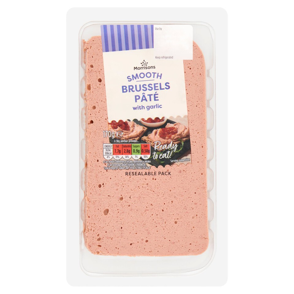 Morrisons Smooth Brussels & Garlic Pate - Morrisons Online Groceries ...