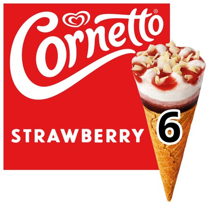 Cornetto Ice Cream Cone Strawberry - Morrisons Online Groceries & Offers