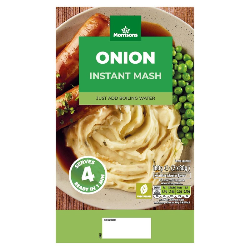 Morrisons Instant Mash Onion 180g - Morrisons Online Groceries & Offers