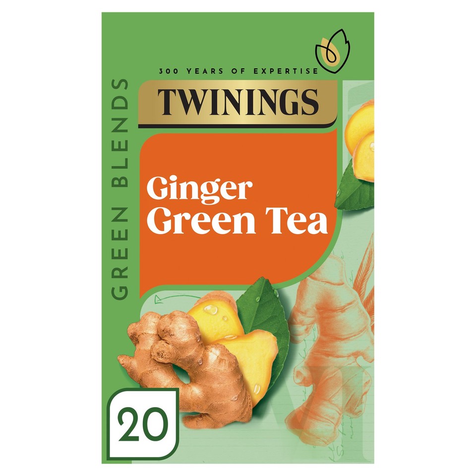 Twinings Green Tea & Ginger 20 Tea Bags - Morrisons Online Groceries ...