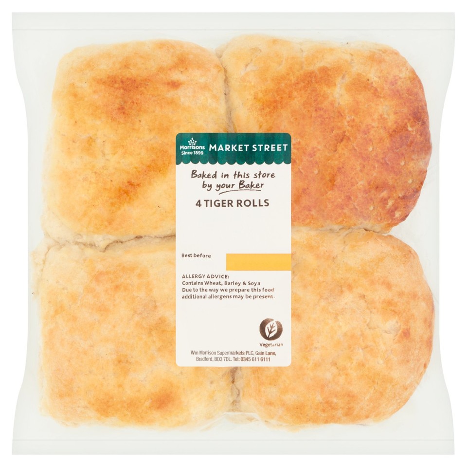 Market Street Tiger Crusty Roll - Morrisons Online Groceries & Offers