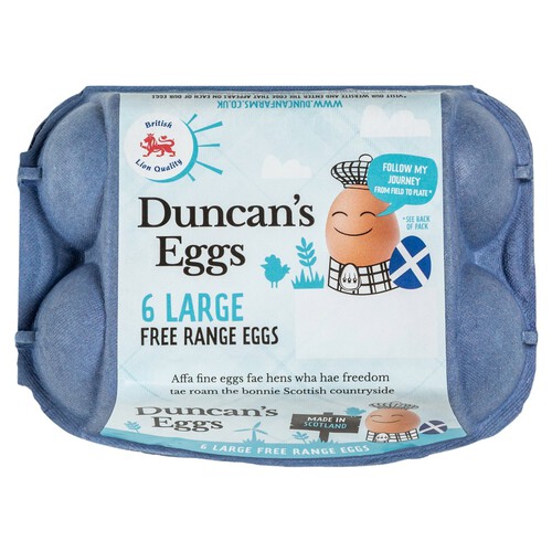 Duncan Farms 6 Large Free Range Eggs - Morrisons Online Groceries & Offers