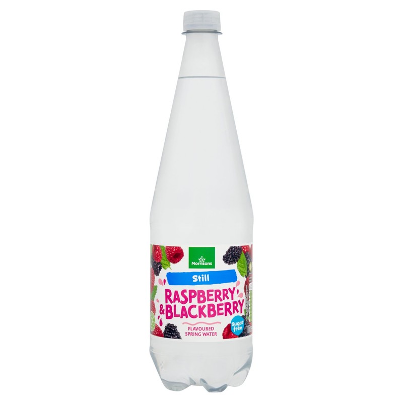 Morrisons Still Raspberry & Blackberry Flavoured Spring Water ...