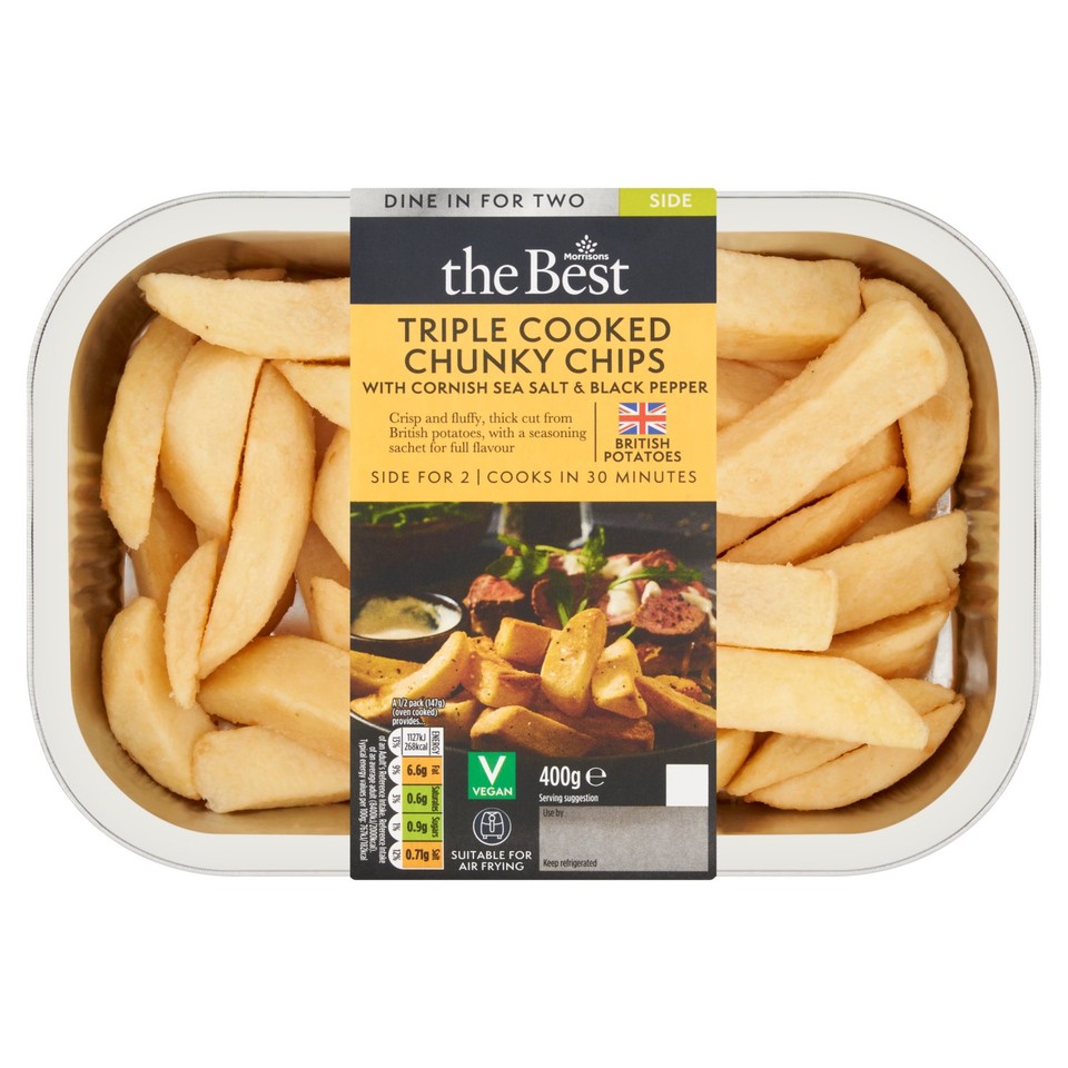 Morrisons The Best Triple Cooked Chunky Chips 400g - Morrisons Online ...