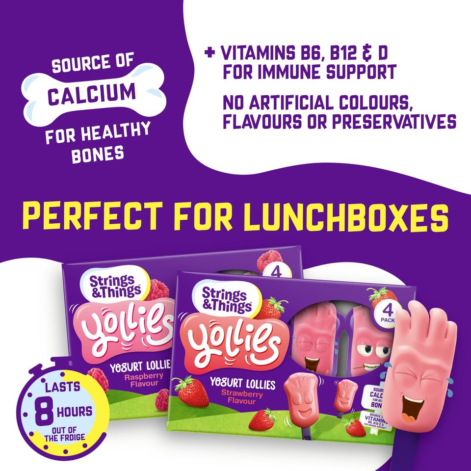 Strings & Things Yollies Strawberry Kids Yogurt - Morrisons Online ...